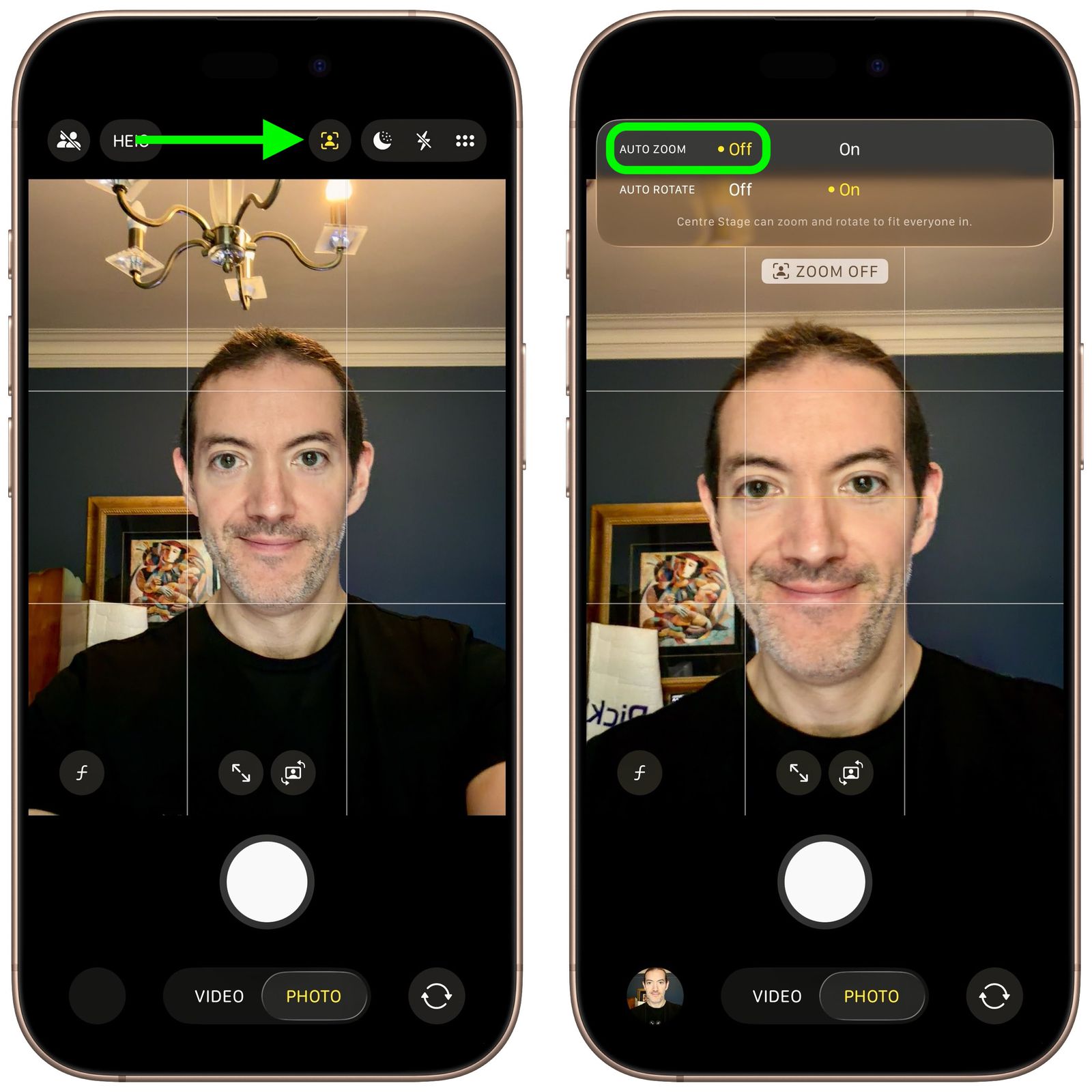 iPhone 17: Disable Center Stage Camera Auto-Zoom - MacRumors
