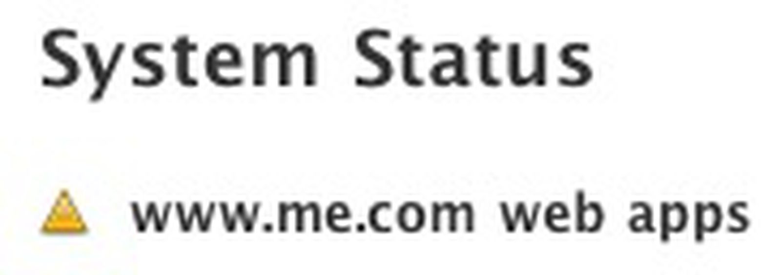 MobileMe Web Apps Down Again - MacRumors
