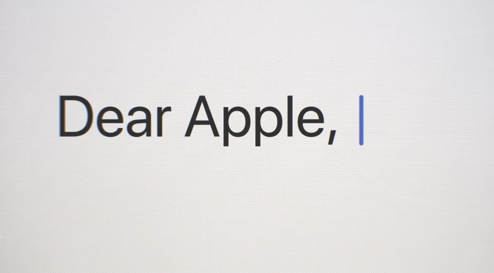 'Dear Apple' - MacRumors