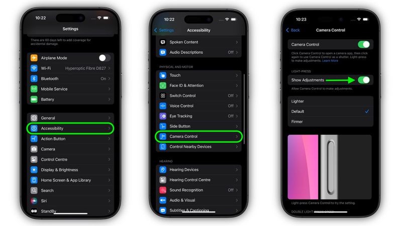 iPhone 16: Disable Camera Control Light Press Adjustments - MacRumors