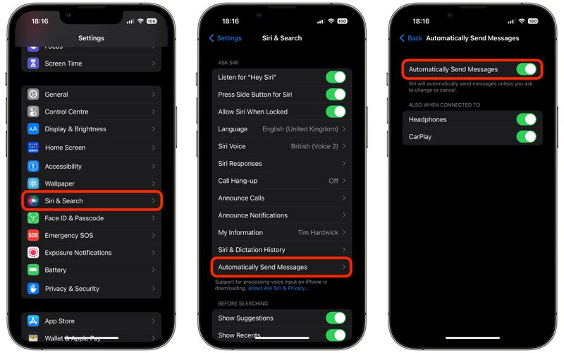 iOS 16: How to Automate Messages Sent With Siri - MacRumors