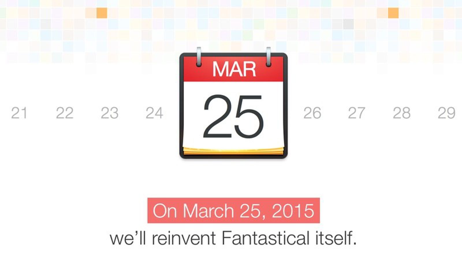 Flexibits Teases 'Fantastical 2 for Mac,' App Coming on March 25 - MacRumors