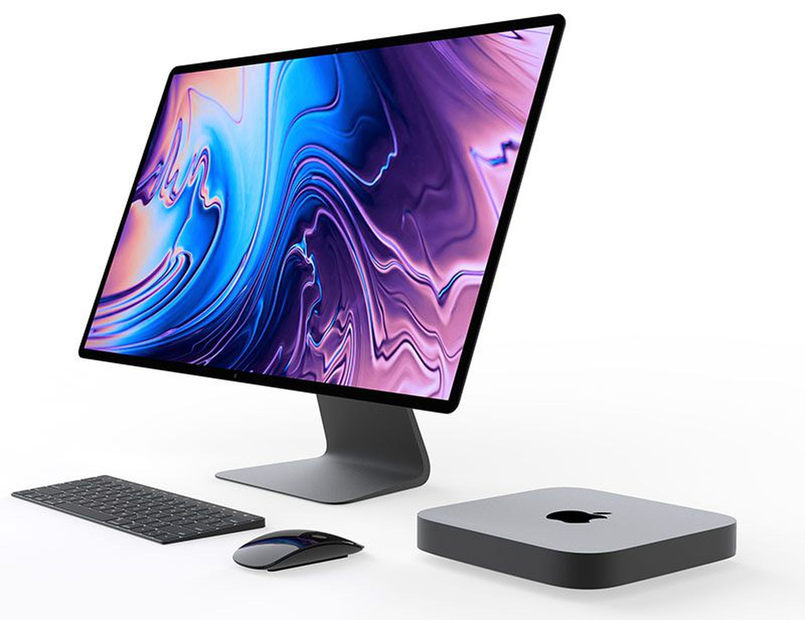 Sleek Concept Imagines New Mac Mini in Space Gray With Apple Display ...
