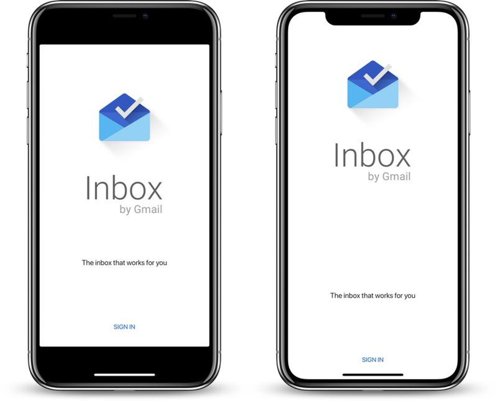 Inbox by Gmail Finally Gains Support for iPhone X - MacRumors