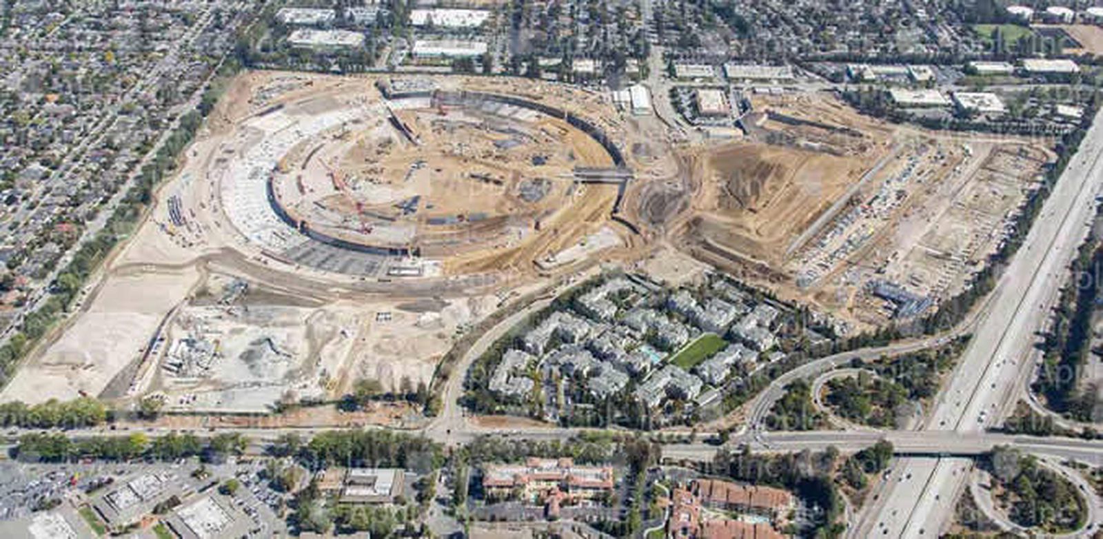 Construction Continues at Apple Campus 2, Foundation Nears Completion ...
