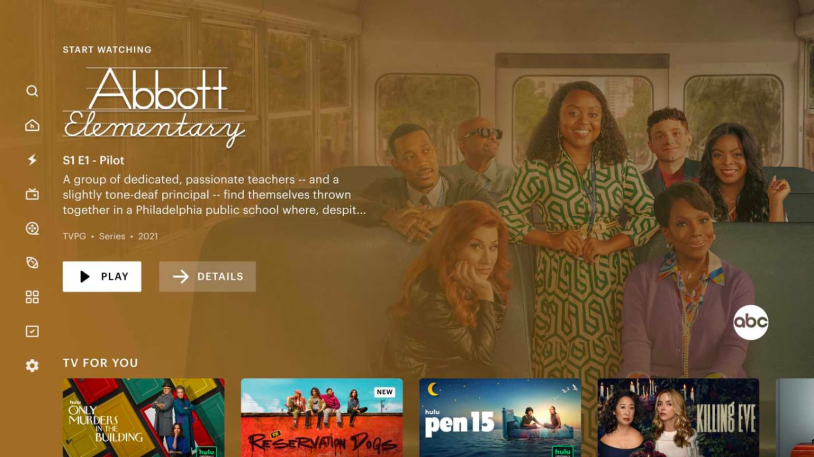 Hulu App on Apple TV Gets New Interface With Vertical Sidebar - MacRumors