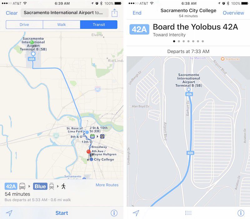 Apple Maps Introduces Transit Data for Sacramento, California - MacRumors