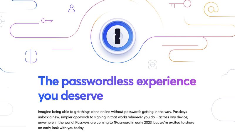 1Password Will Support Passkeys Starting in Early 2023 - MacRumors