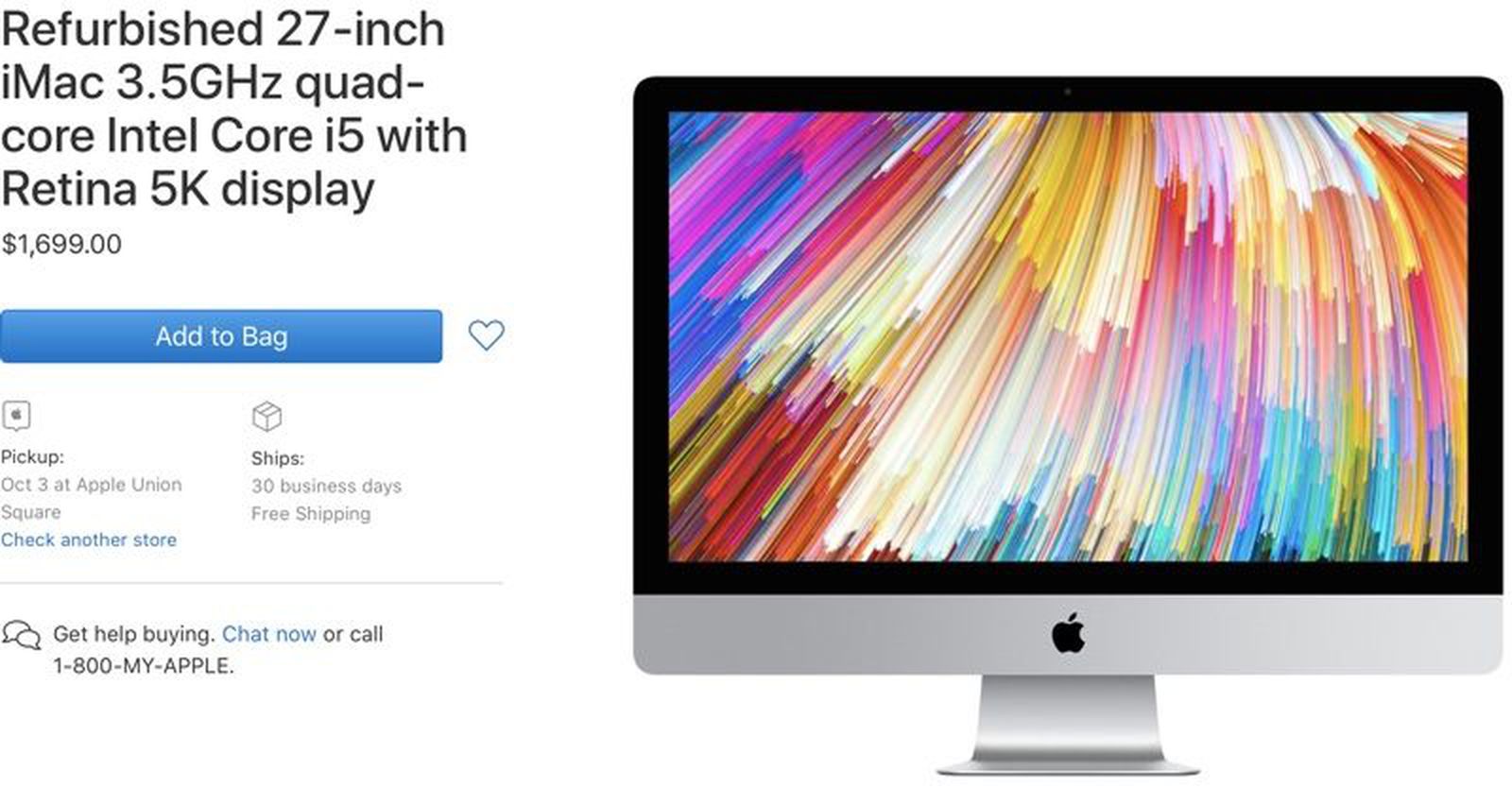 Apple Now Selling Refurbished 2017 27-Inch iMac Models - MacRumors