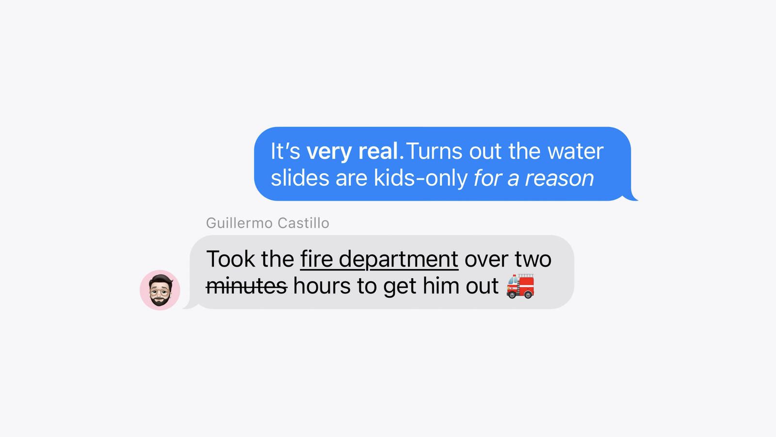 iMessage on iOS 18 Features Bold, Underline, Italics, and Text Effects ...
