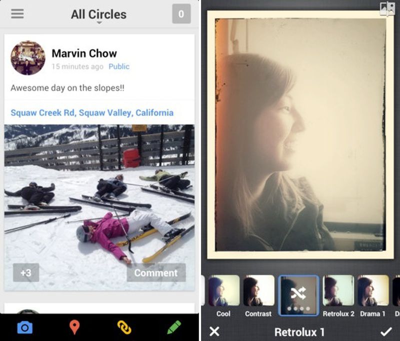 Google+ for iOS Updated with Profile Redesign and Photo Filters - MacRumors