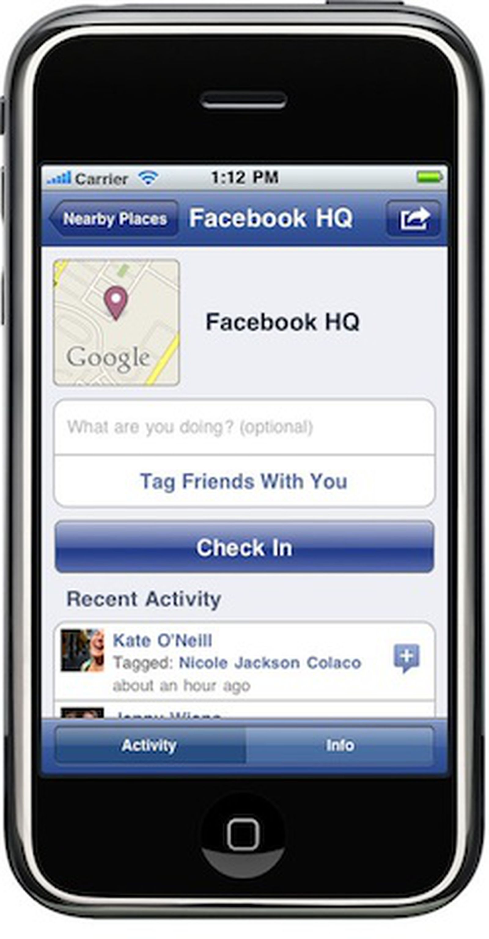 Facebook Launches 'Places' Location Check-Ins [Updated] - MacRumors