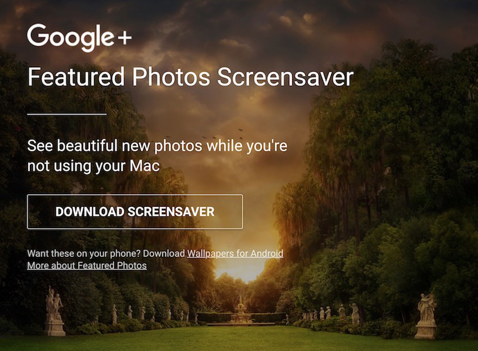 Google Releases 'Featured Photos' Screensaver for Mac - MacRumors