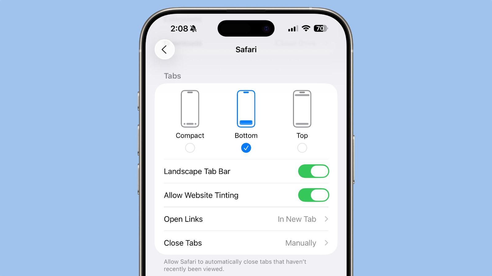 Apple Offers Safari Design Choices in iOS 26, Learning from Past Criticism - MacRumors