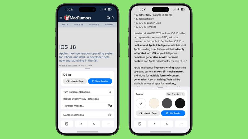 iOS 18: What's New With Safari - MacRumors