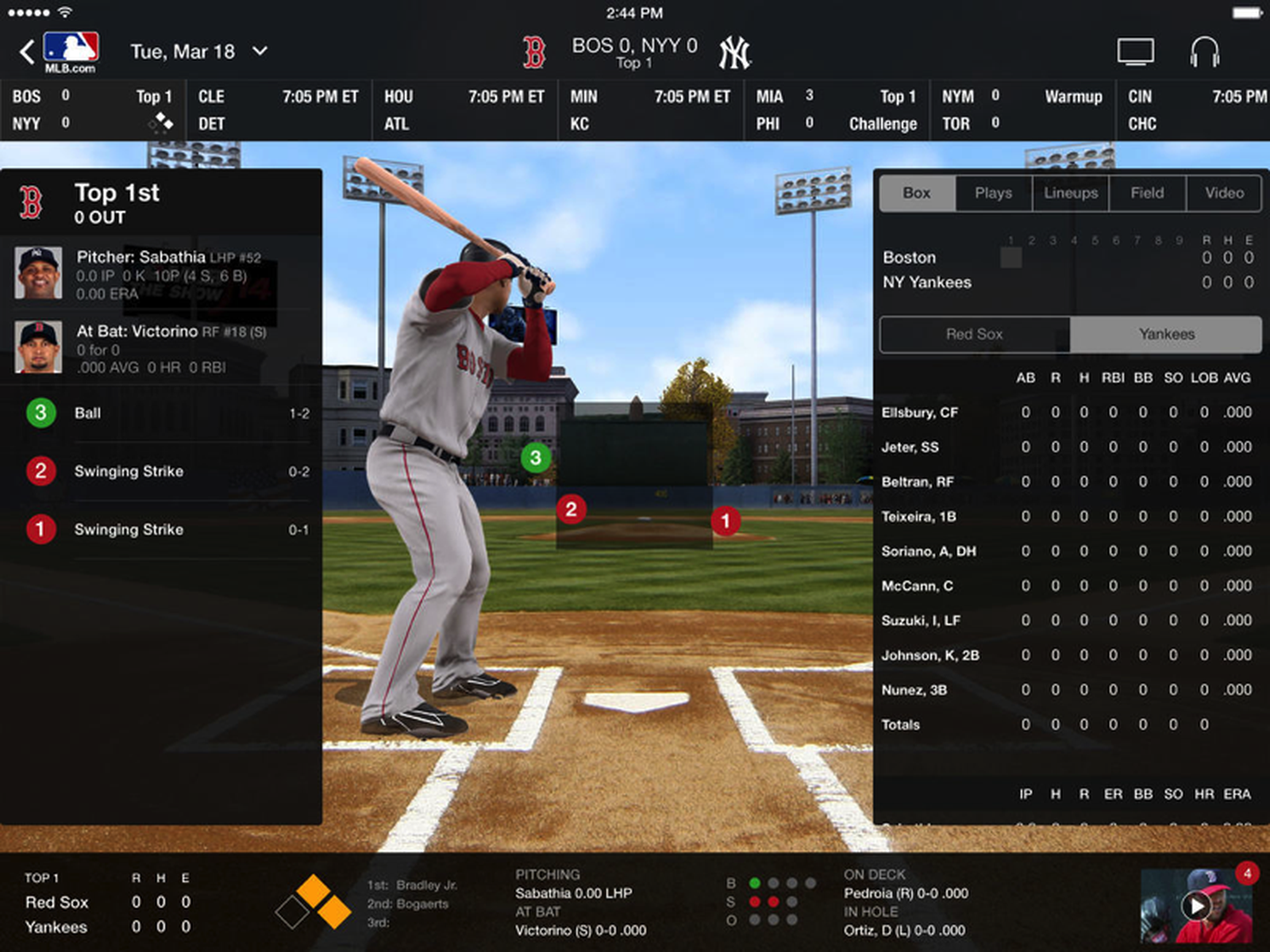 MLB At Bat Updated for 2014 Baseball Season With Full iOS 7 Redesign ...
