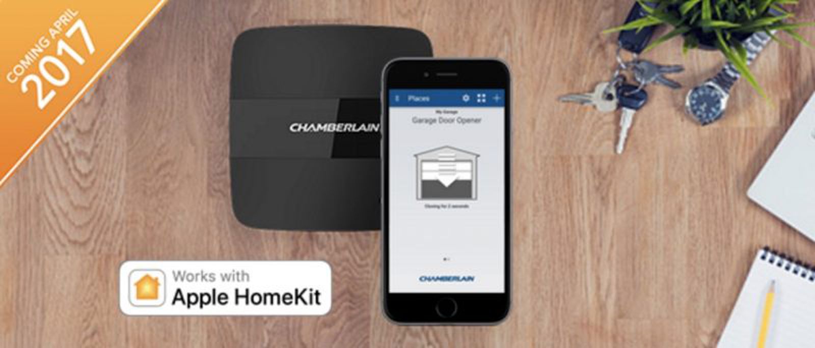CES 2017: Chamberlain Reveals HomeKit-Compatible Smart Garage Door ...