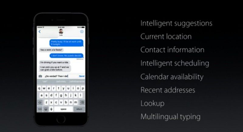 Apple Announces Enhanced 'QuickType' Keyboard Functions in iOS 10 ...