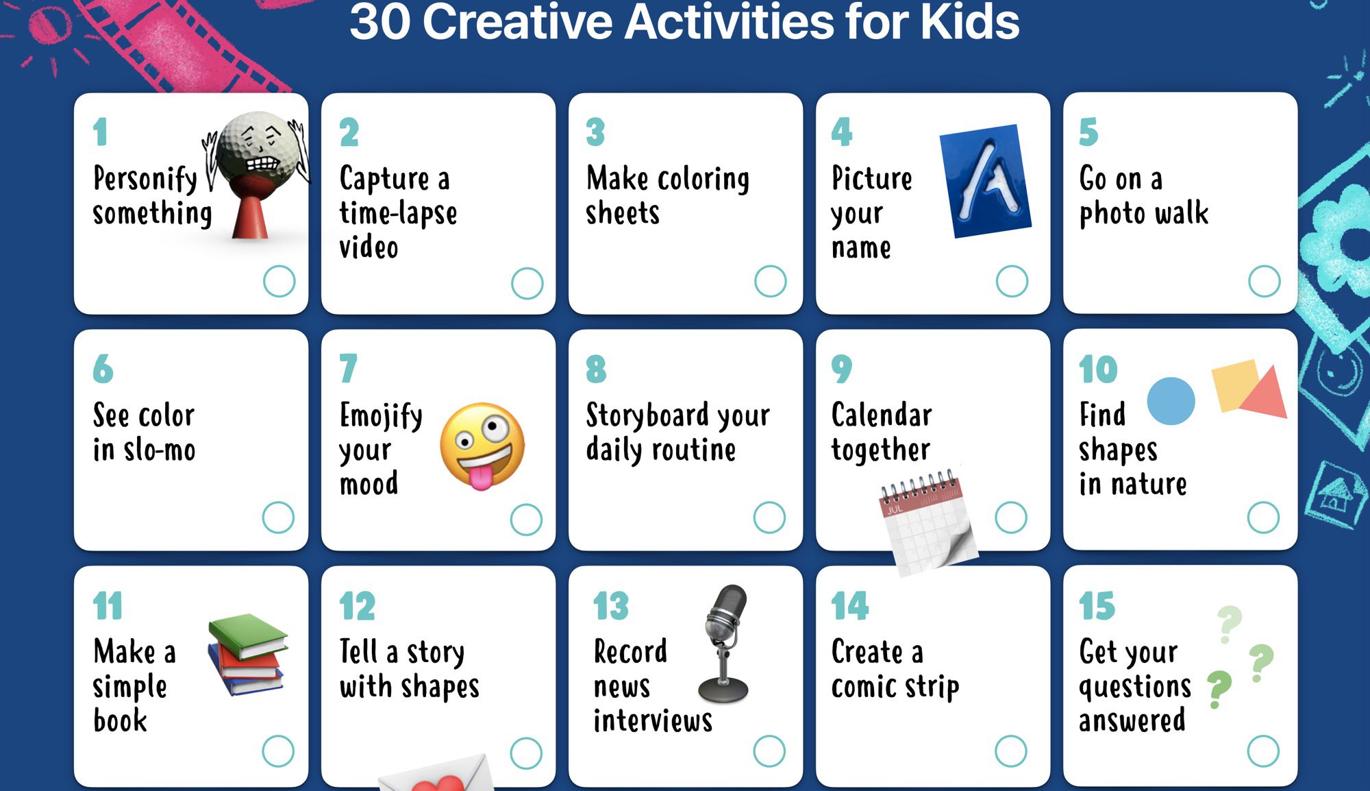 Apple Shares Worksheet With 30 iPad Activities for Kids - 3uTools