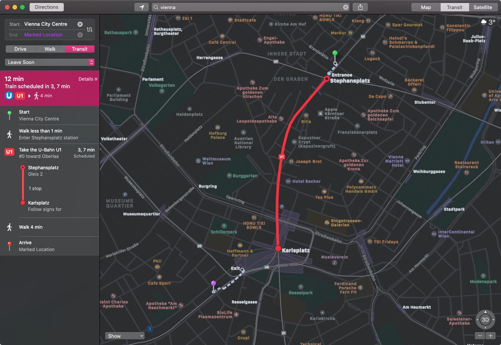 Apple Maps Transit Directions Go Live in Vienna, Austria - MacRumors