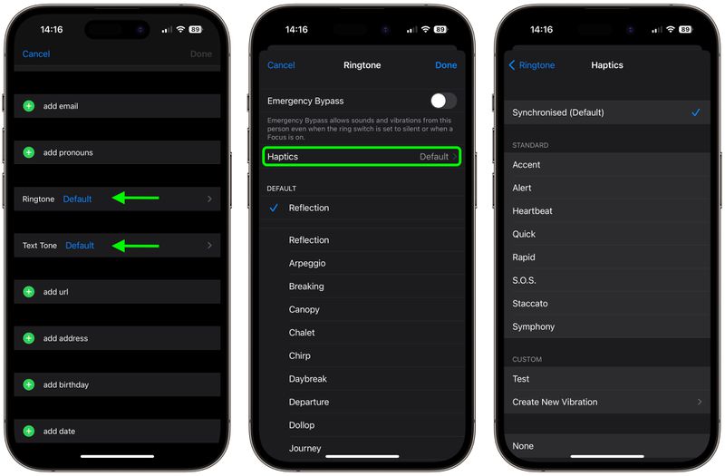 Set a Custom Vibration Alert for a Contact on iPhone - MacRumors