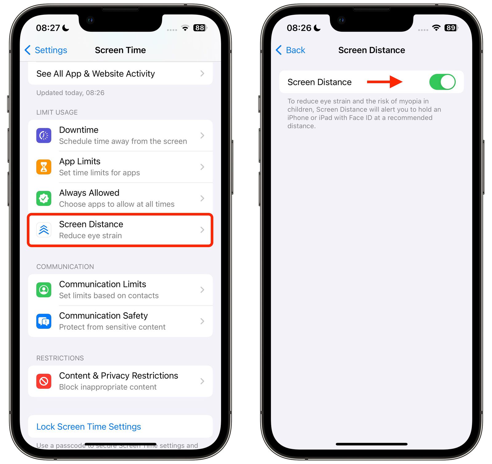 iOS 17: How to Protect Your Eyes With the Screen Distance Measuring Tool - MacRumors