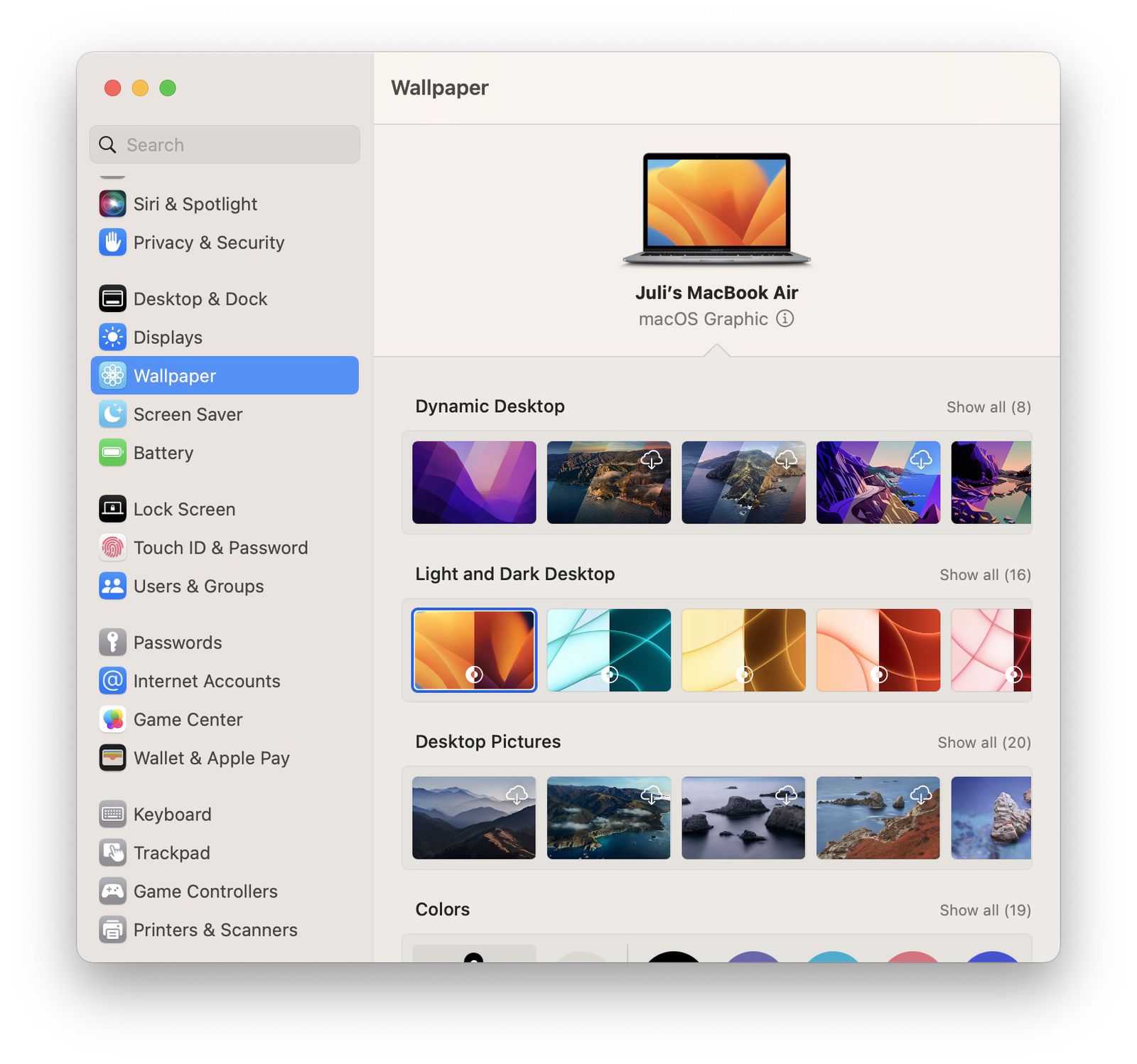 MacOS Ventura 