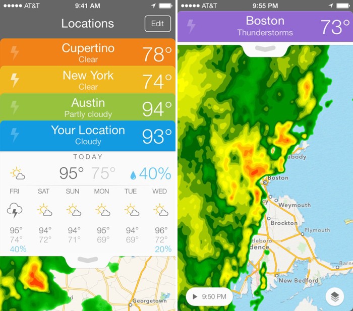 'Perfect Weather' Offers Detailed Weather Forecasts at a Glance - MacRumors
