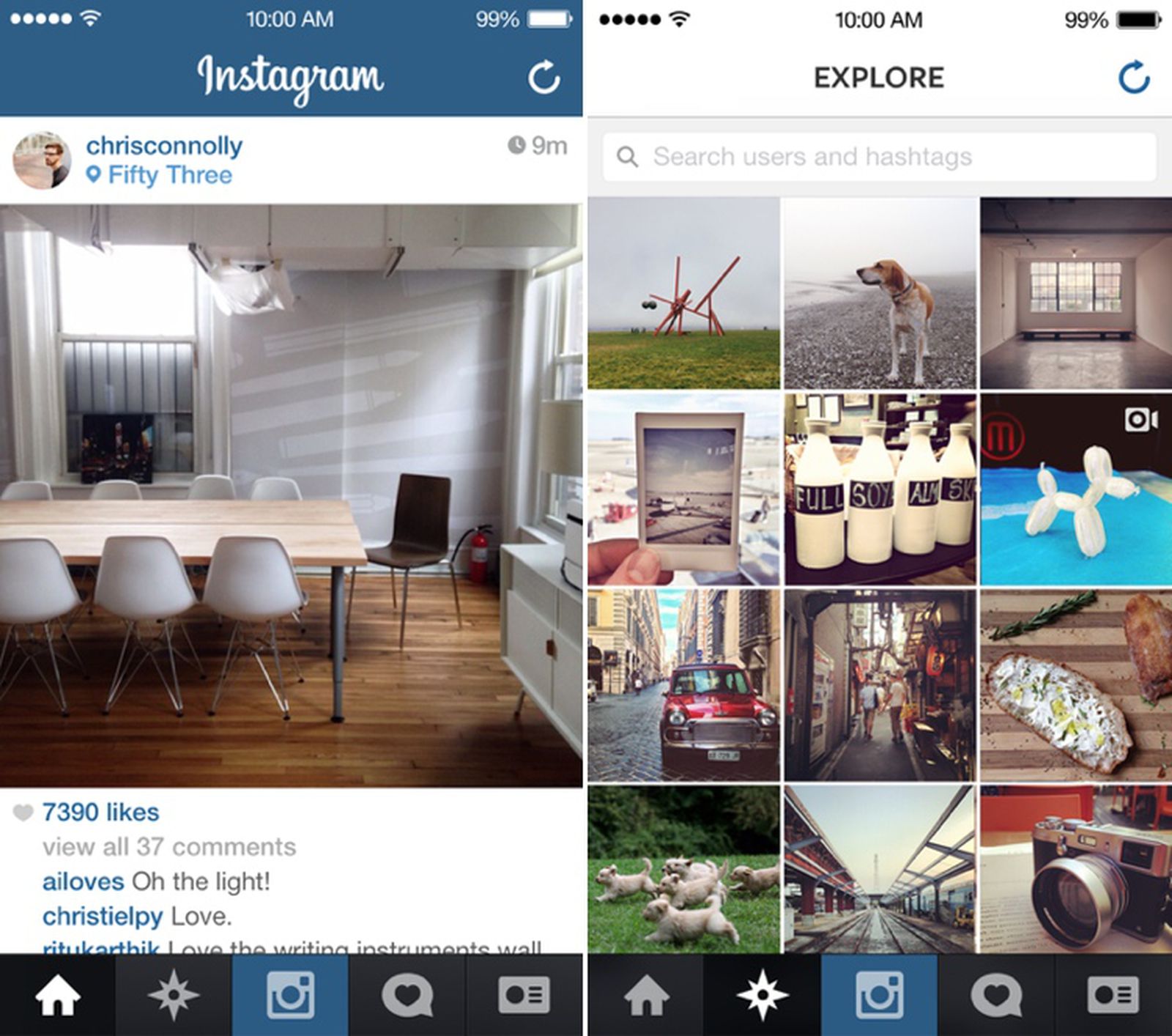 Instagram Updated for iOS 7 With Larger, Higher Resolution Images ...