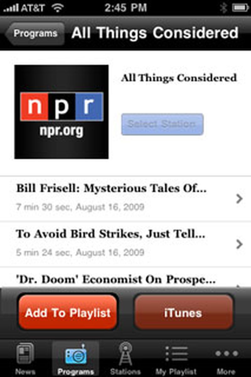 'NPR News' App Now Available in App Store - MacRumors