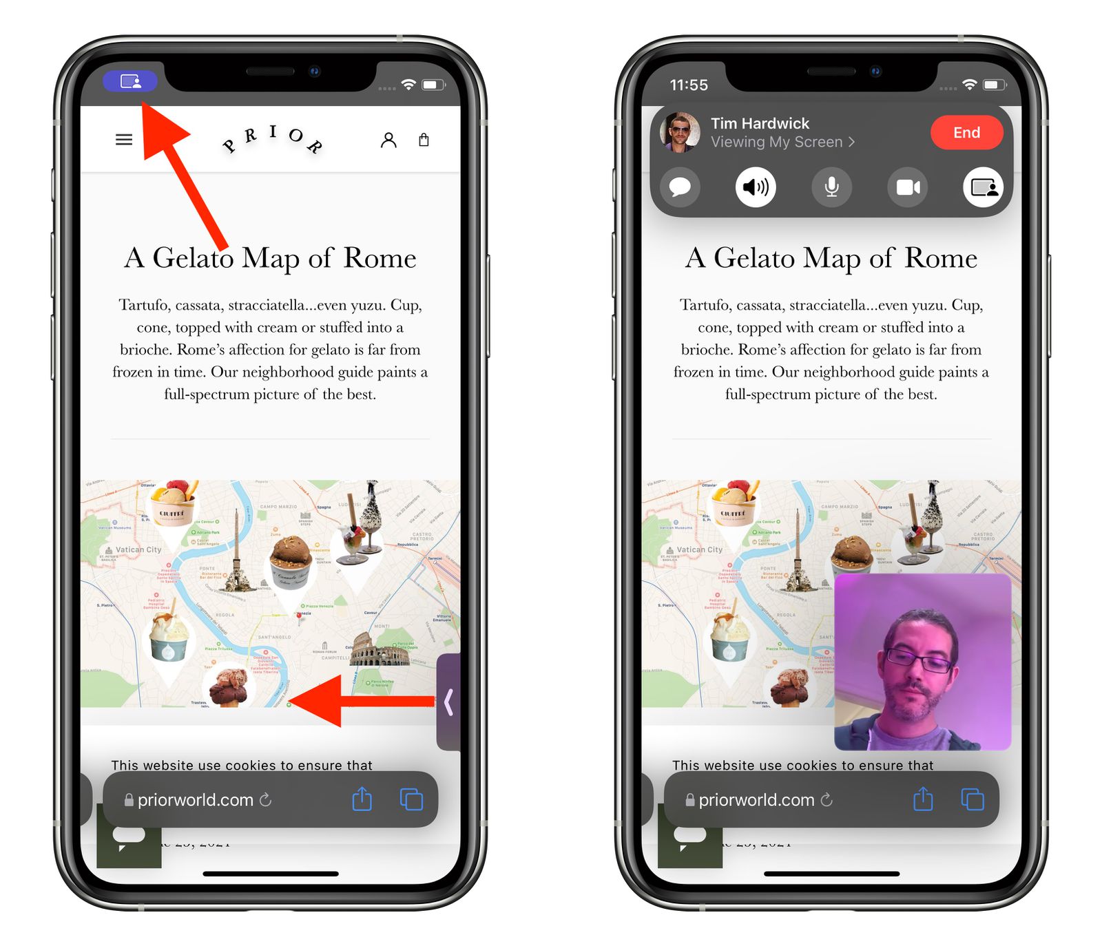 iOS 15.1: How to Share Your Screen on a FaceTime Call - MacRumors