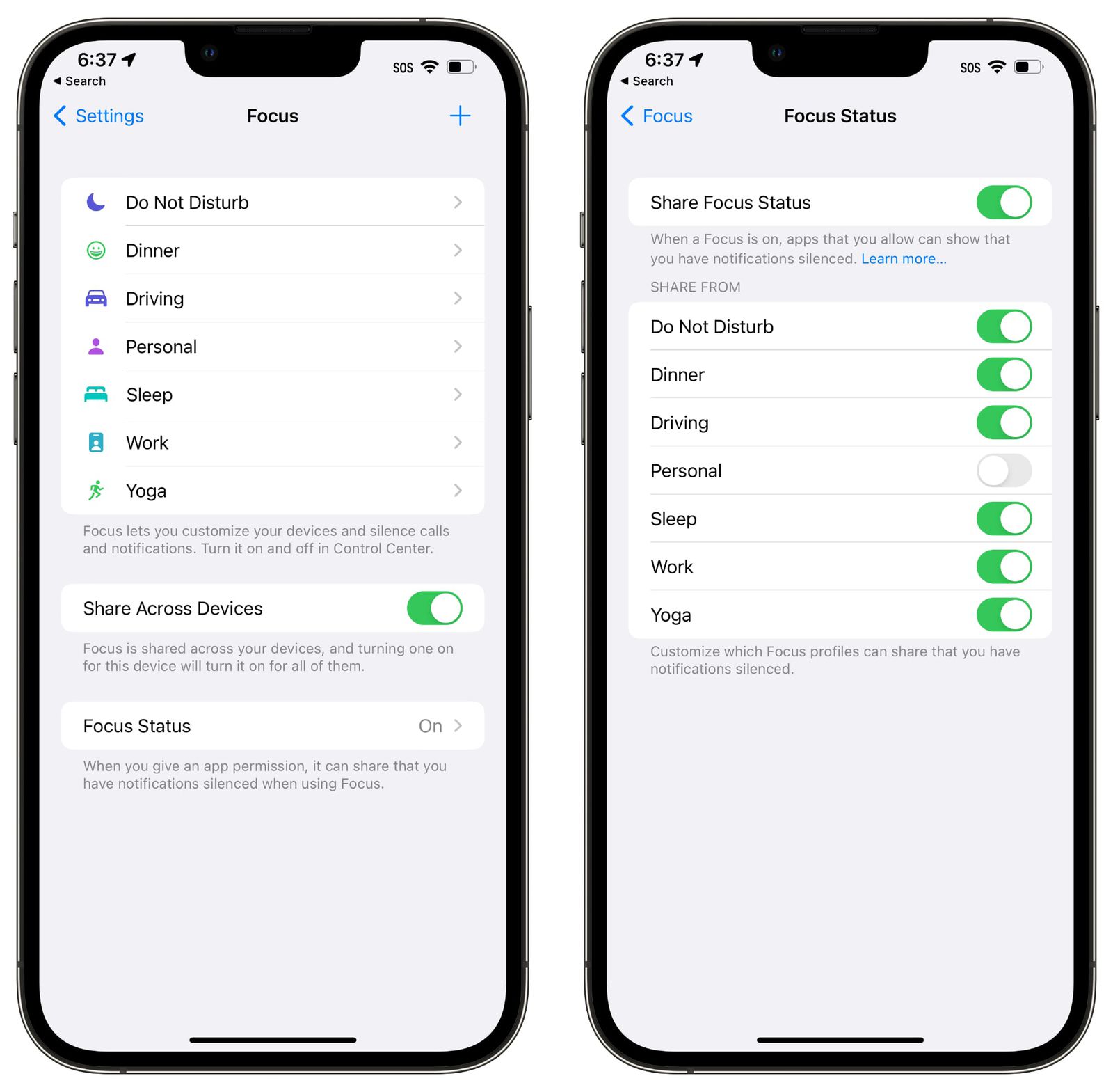 iOS 16 Focus Guide: What's New With Apple's Focus Mode - MacRumors