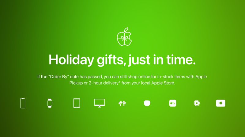 Apple Shares Deadlines for Ordering Holiday Gifts - MacRumors
