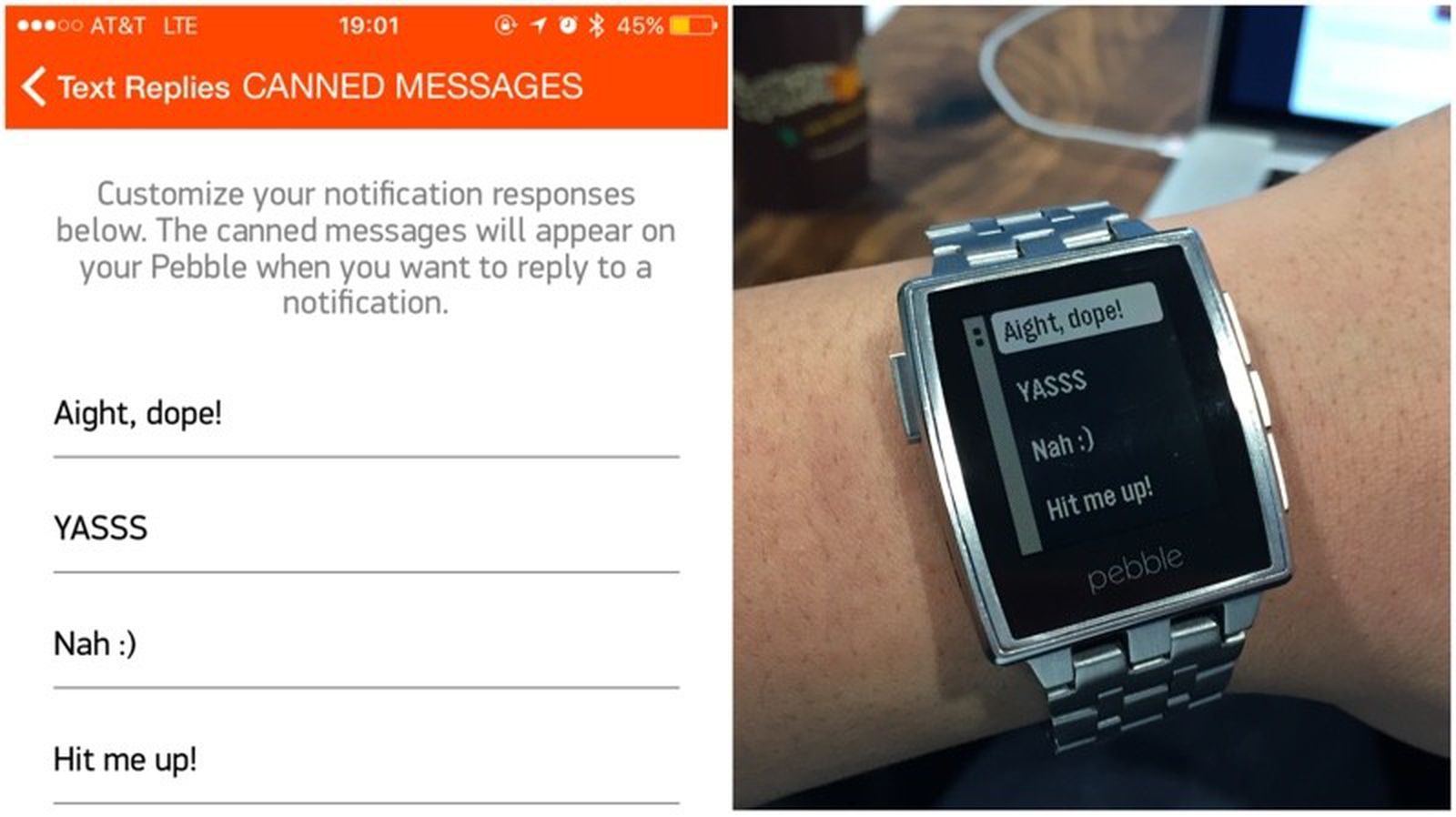 Pebble Update Introduces Custom Messages, Health Improvements - MacRumors