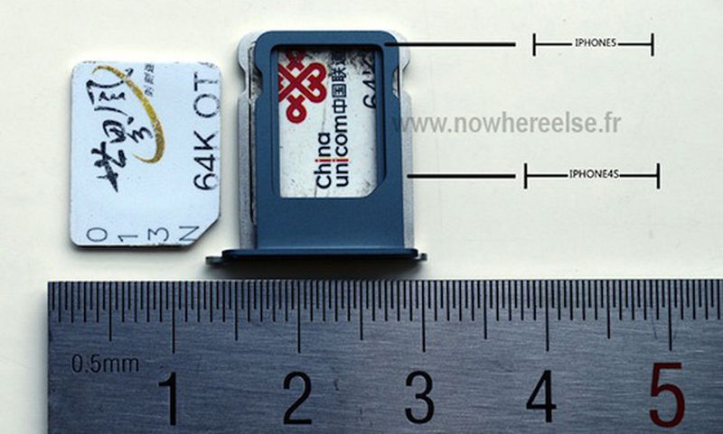 Video Comparison of 'iPhone 5' Nano-SIM Tray and Buttons to iPhone 4S ...
