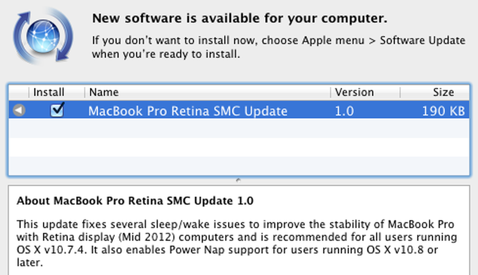 Apple Enables 'Power Nap' for Retina MacBook Pro With SMC Update ...
