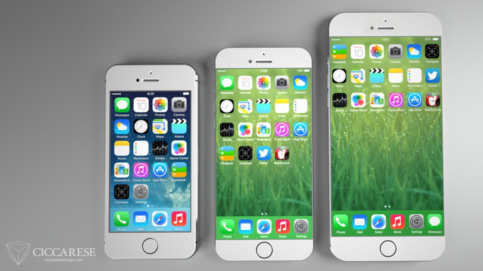 Tapered iPhone 6 Concept in Larger Sizes Shows New Home Screen ...