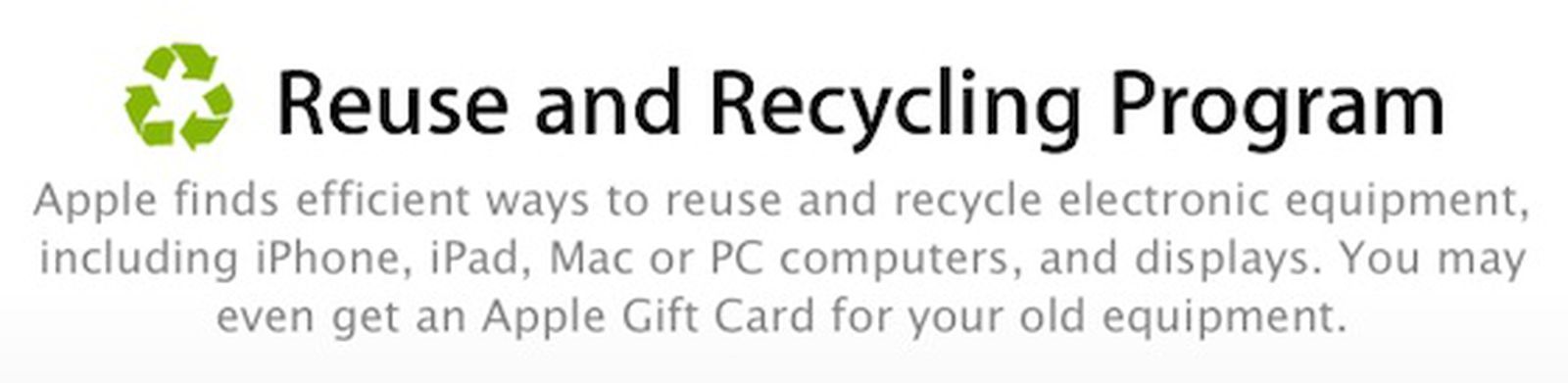 Apple Expands Recycling Options for Old Computers and Mobile Devices ...