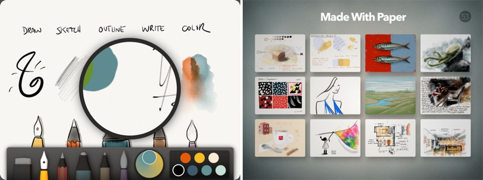 Paper by FiftyThree Updated with Pinch-to-Zoom and New Gallery Feature ...