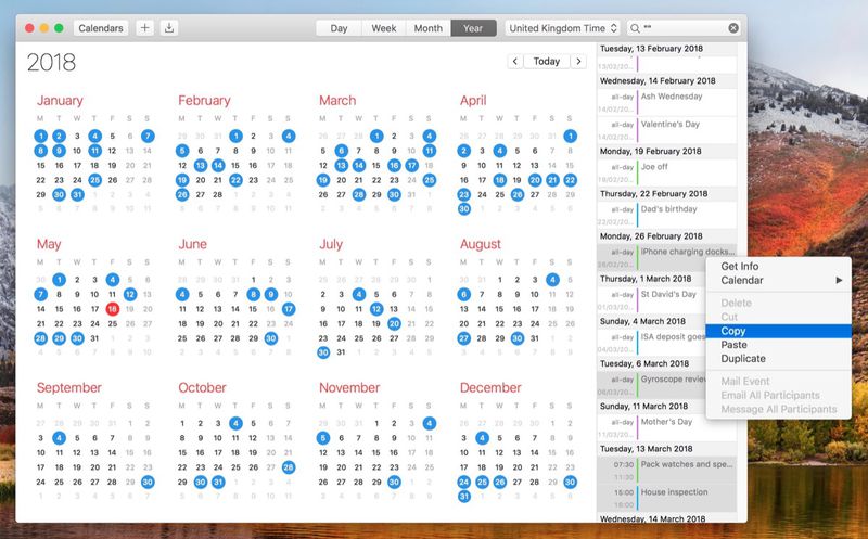How to View All Events as a List in Your Mac's Calendar App - MacRumors