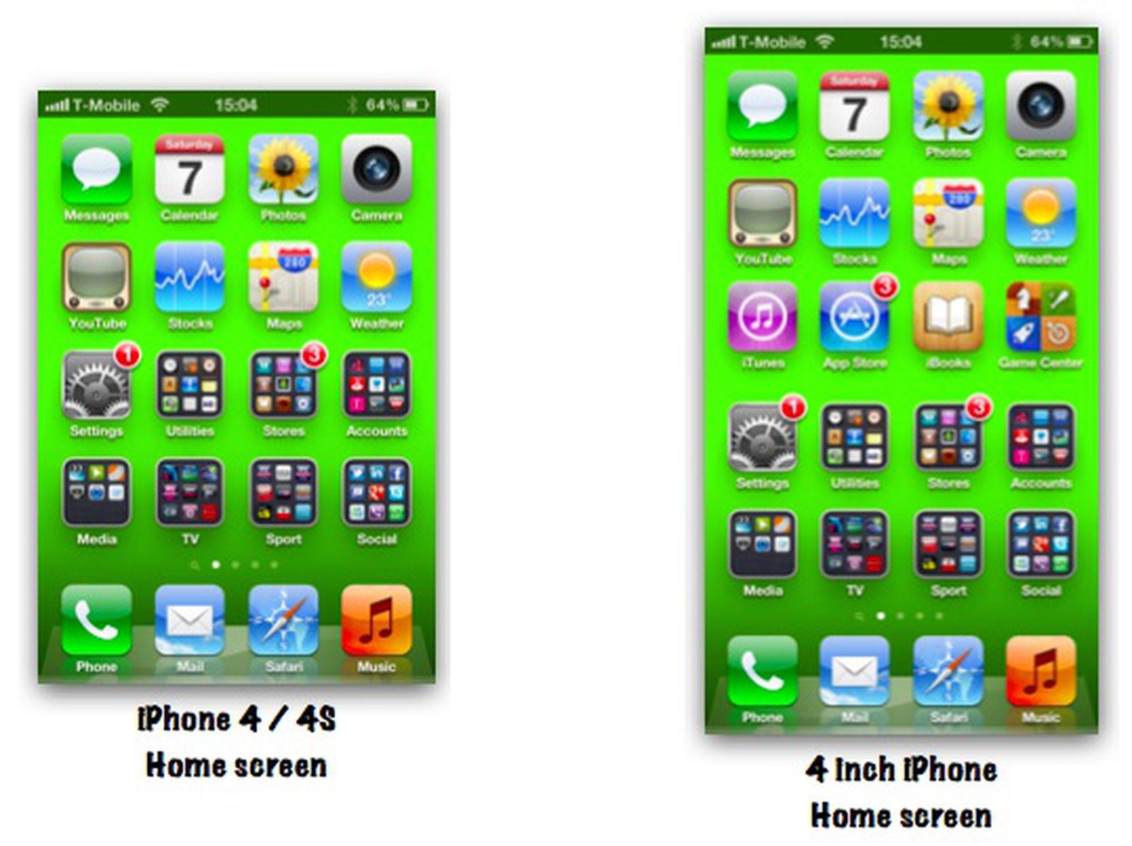Apple Could Achieve a 4-Inch iPhone Display by Increasing Height Only ...