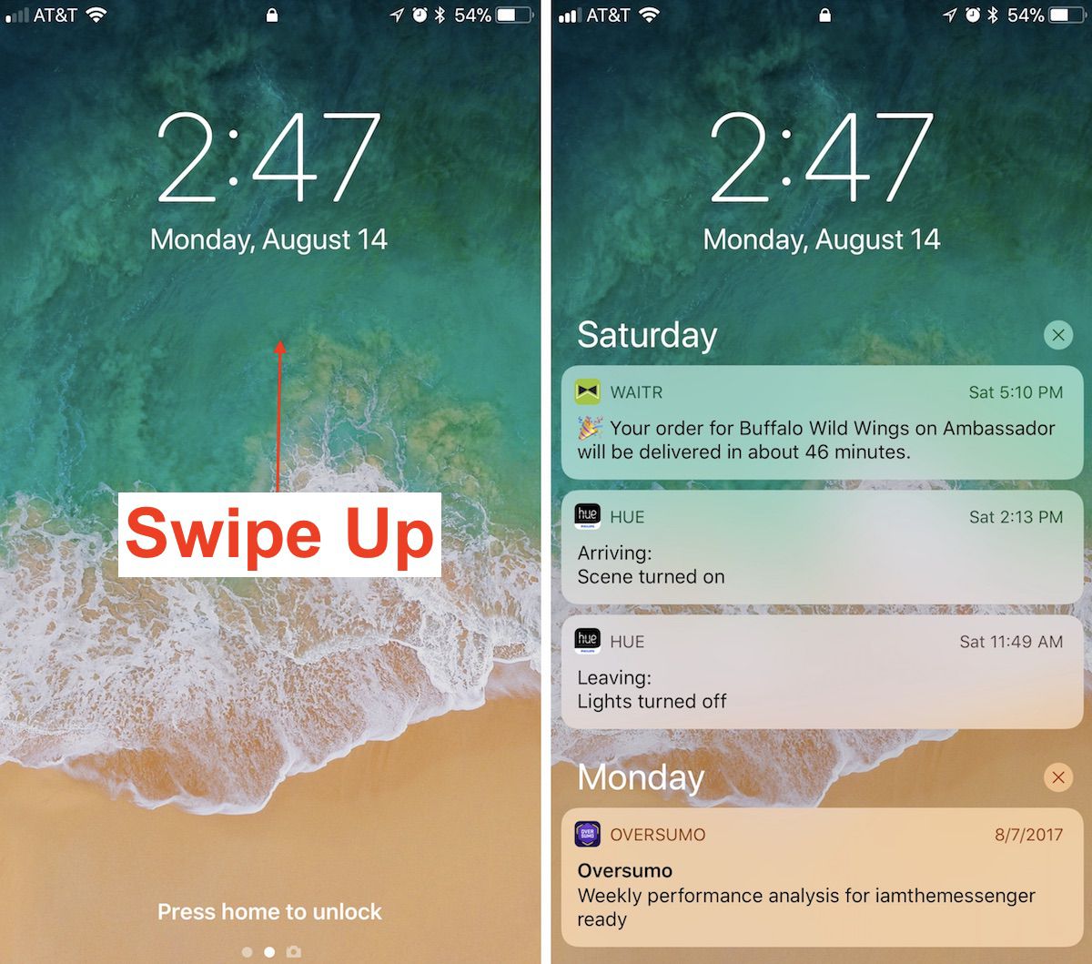 How to Find Notifications in iOS 11's New Lock Screen and Cover Sheet ...