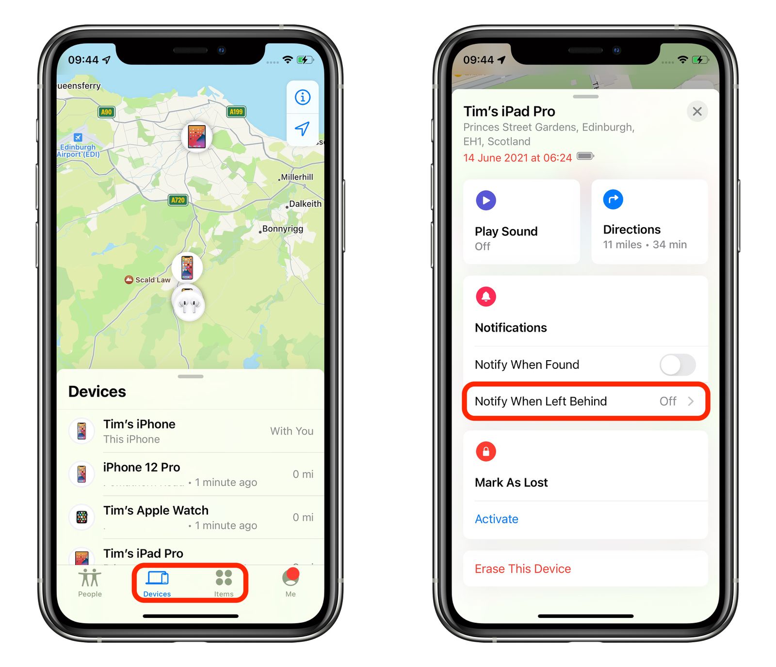 iOS 15: How to Get Notified If You Leave an AirTag or Apple Device ...