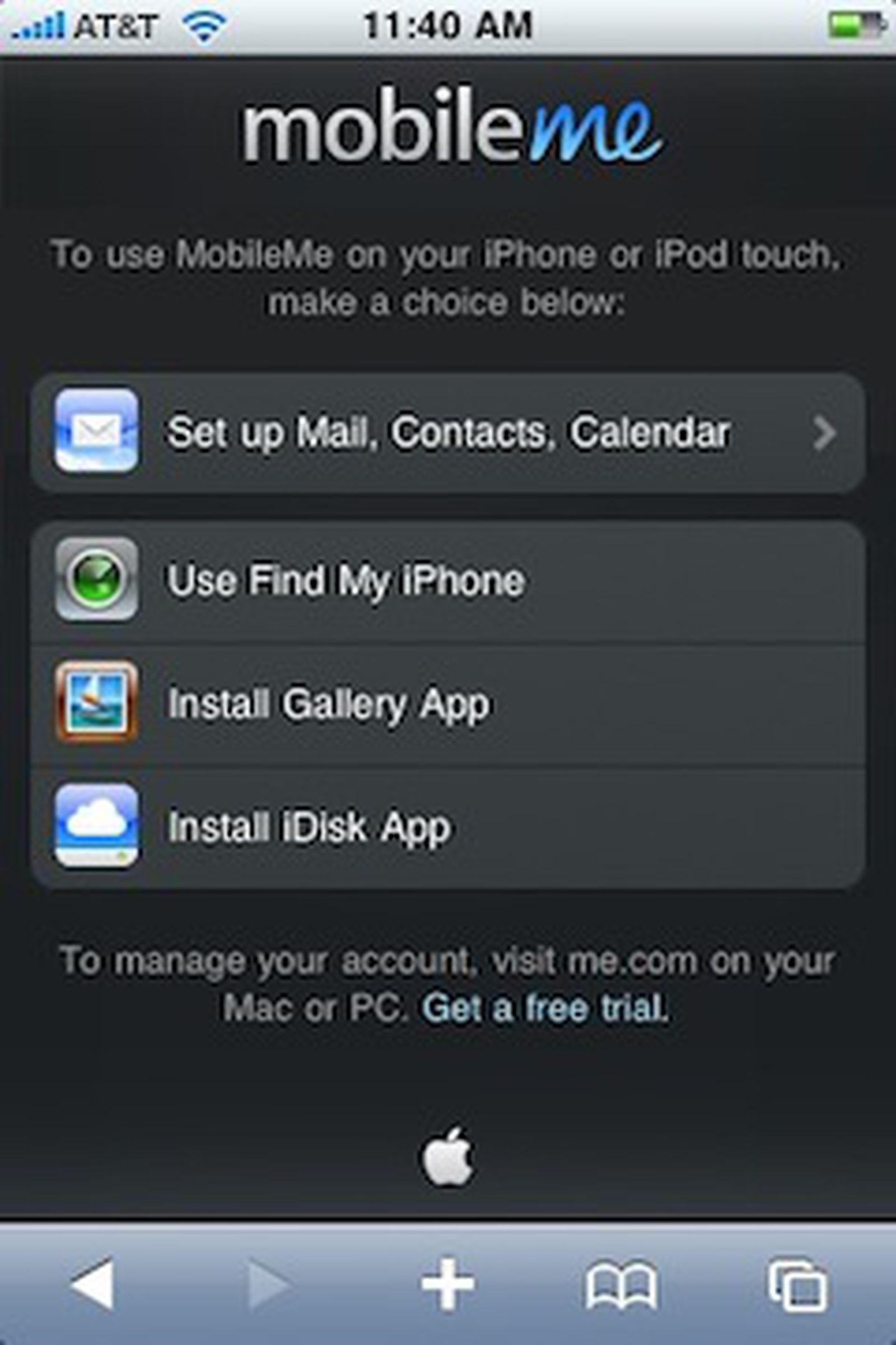 Apple Updates Me.com Landing Page for iPhone Users - MacRumors