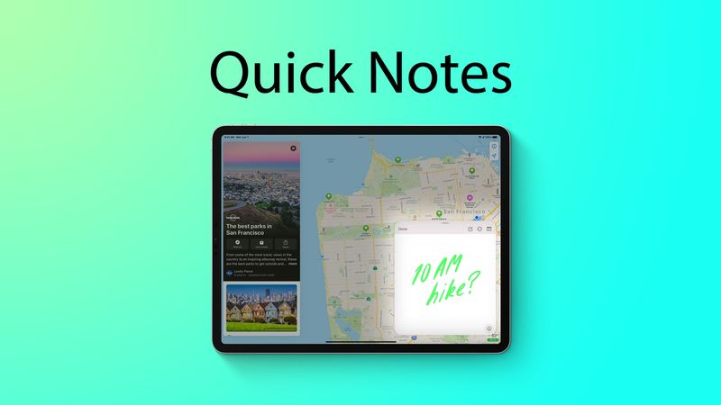 iPadOS 15: How to Use Quick Notes - MacRumors