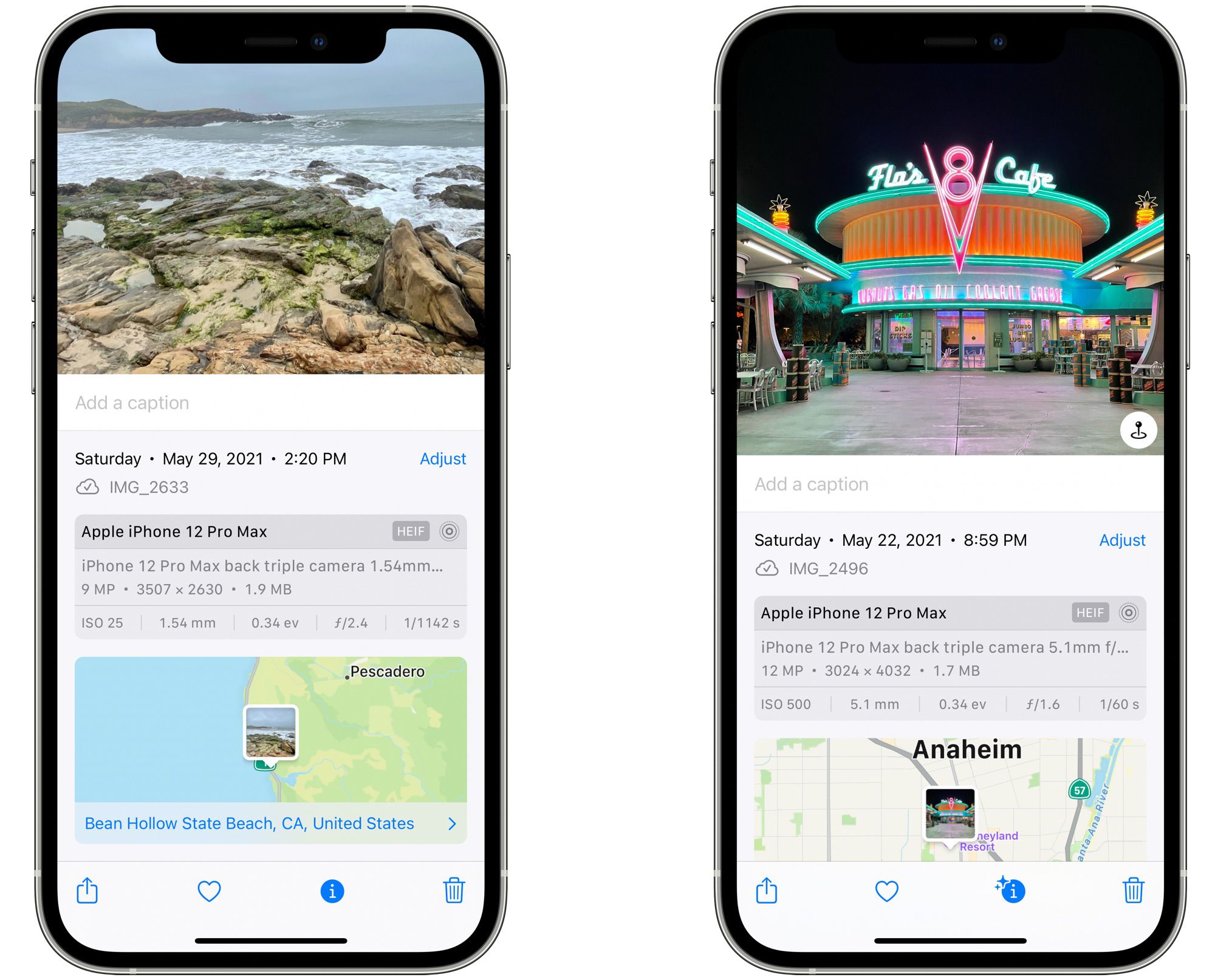 iOS 15 Photos App Now Displays EXIF Metadata for Images - MacRumors