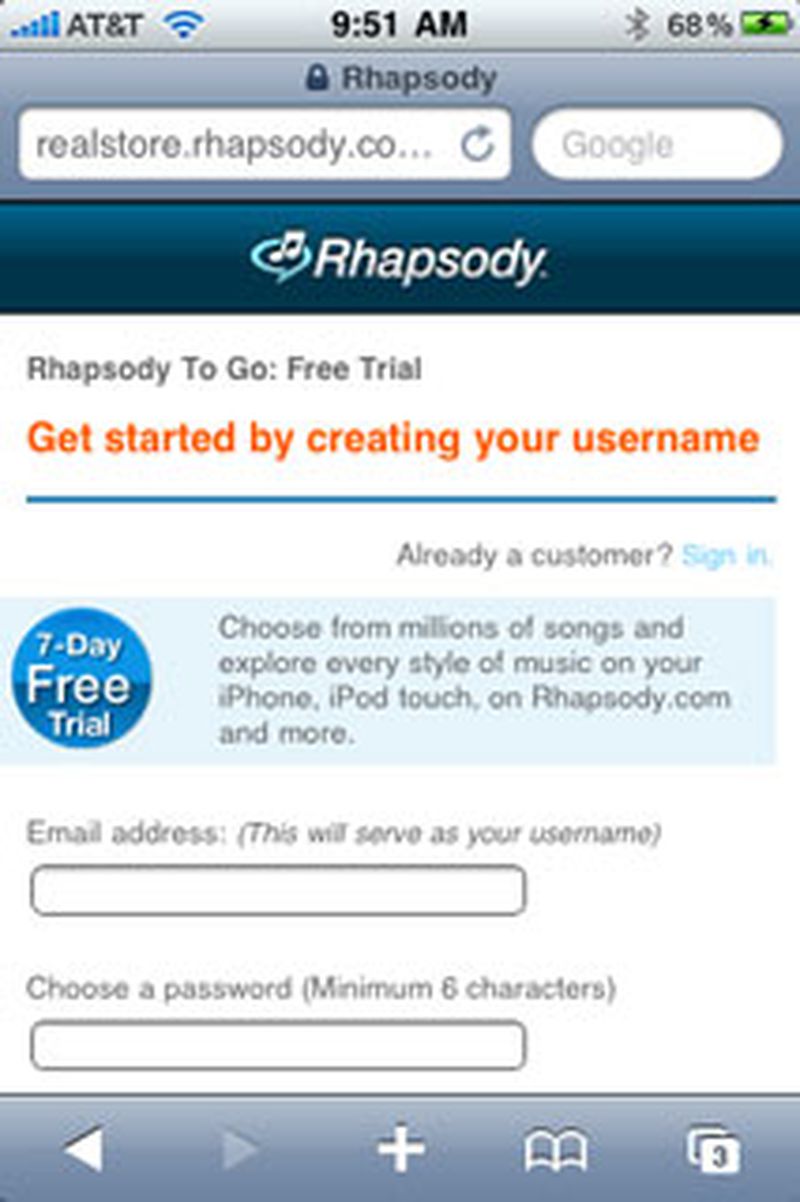Apple Approves Rhapsody App - MacRumors