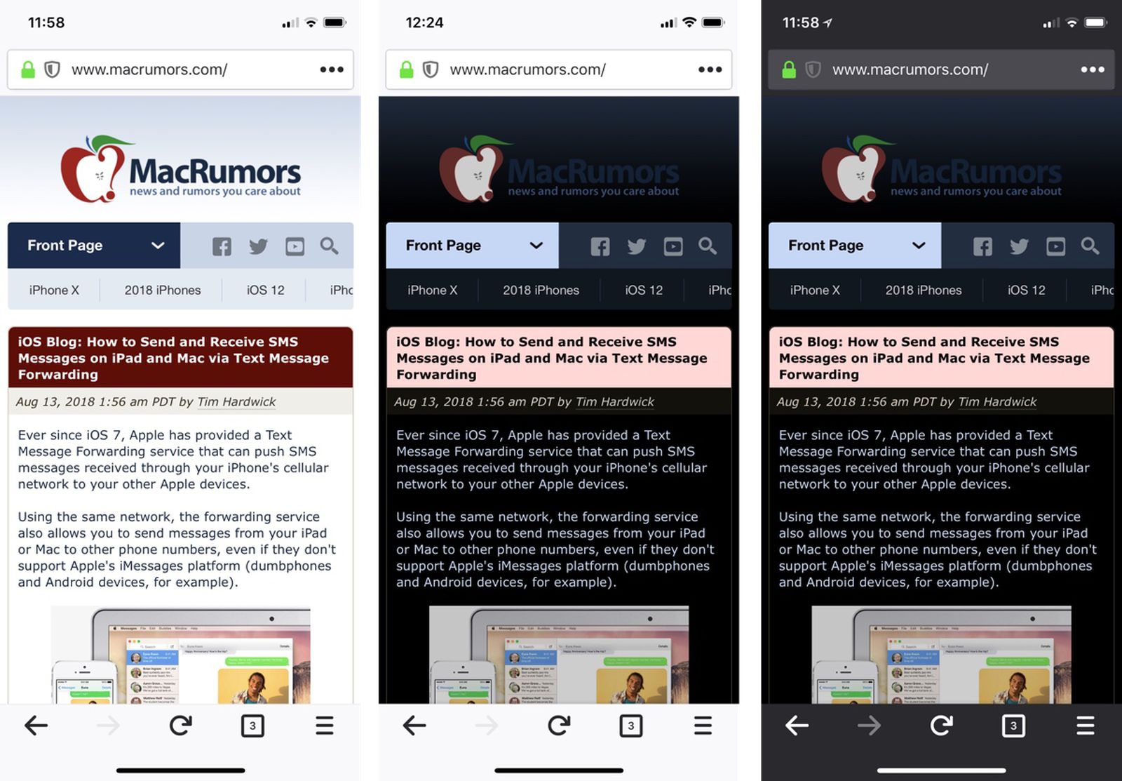 Latest Firefox iOS Update Brings New Dark Mode and Tab Features - MacRumors