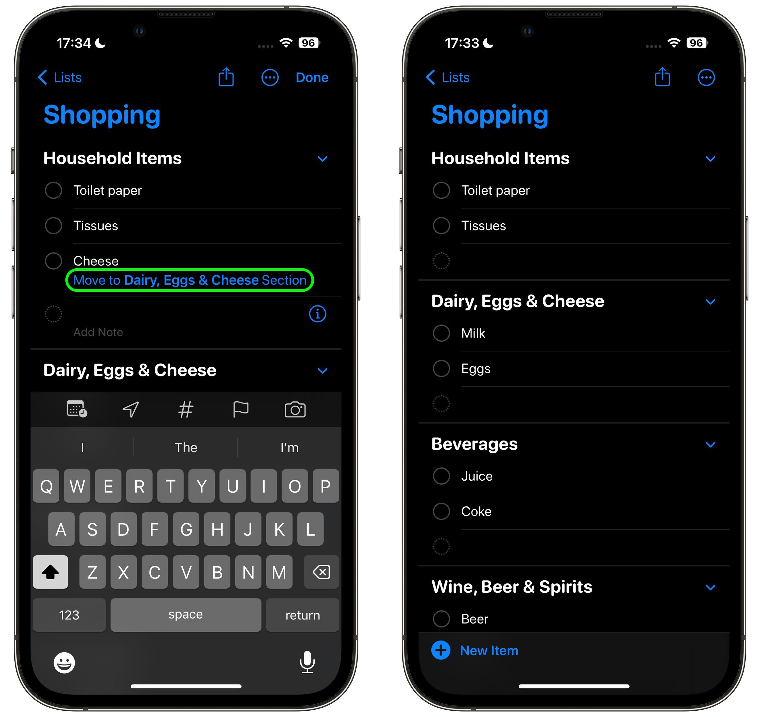 Create a Groceries List in Your iPhone's Reminders App - MacRumors