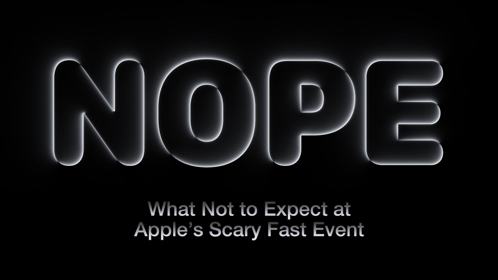 What Not to Expect at Apple's 'Scary Fast' October 30 Event - MacRumors